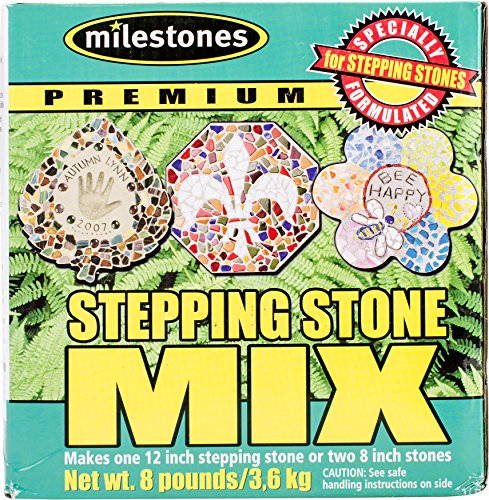 Midwest Products Milestones Premium Stepping Stone Cement Mix 8 Pound Box for Stepping Stone Kits - 903-16102