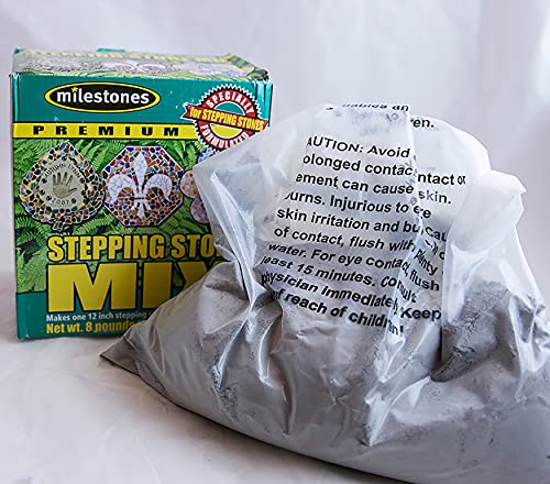 Midwest Products Milestones Premium Stepping Stone Cement Mix 8 Pound Box for Stepping Stone Kits - 903-16102