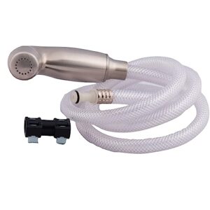 moen stainless replacement kitchen side spray head and hose assembly with duralock quick connect, 136103sl