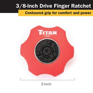 Titan 12091 3/8-Inch Drive 72-Tooth Finger Ratchet