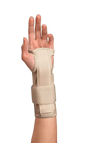 Mueller Wrist Stabilizer, Small/Medium, Beige, 1-Count Package