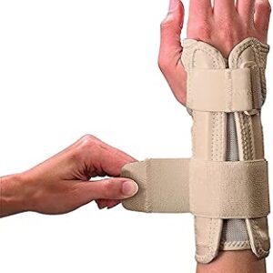 Mueller Wrist Stabilizer, Small/Medium, Beige, 1-Count Package