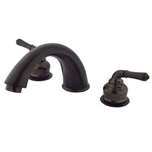 kingston brass kb365 magellan roman tub faucet, oil rubbed bronze,8-inch adjustable center , oil-rubbed bronze