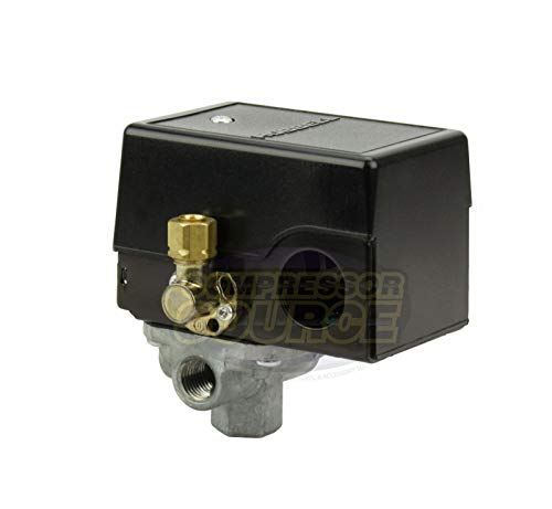 Pressure switch for air compressor made by Furnas / Hubbell 69JF7LY2C 95-125 Four port w/ unloader & on/off lever