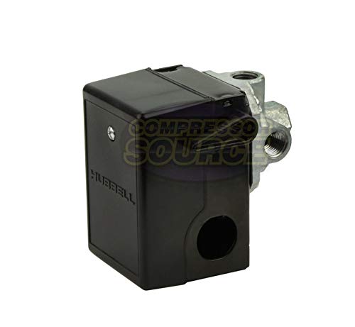 Pressure switch for air compressor made by Furnas / Hubbell 69JF7LY2C 95-125 Four port w/ unloader & on/off lever