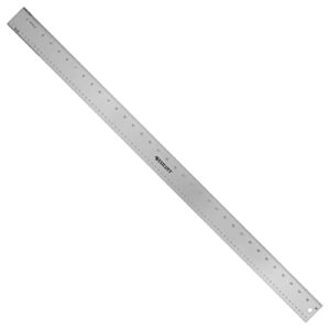 westcott 10414 stainless steel metal ruler with non-slip cork base, 6 in