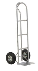 vestil - spht-500s steel hand truck with p handle, pneumatic wheels, 500 lbs load capacity, 52" height, 21" width x 18" depth