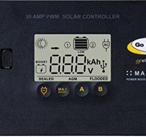 Go Power! GP-PWM-30-UL BlueTooth 30 Amp Solar Regulator