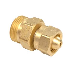 western enterprises 314 brass cylinder adaptors, from cga-200 "mc" acetylene to cga-520 "b" tank