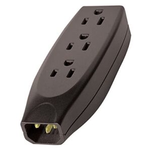 audioquest power strip plug, single (1) iec male to three (3) iec female