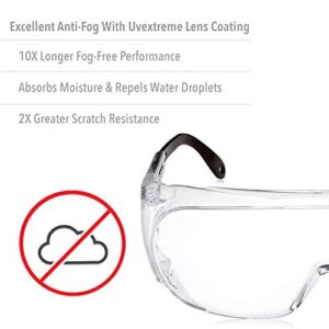 Honeywell Uvex Ultra-Spec 2000 Visitor Specs Safety Glasses with Clear Uvextreme Anti-Fog Lens (S0250X)