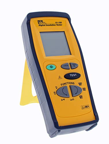 IDEAL INDUSTRIES INC. 61-795 Hand-held Insulation Tester, 250/500/1000V test voltages,Yellow, General Duty