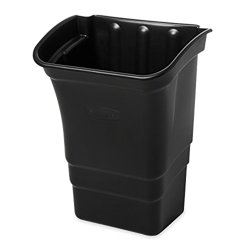 Rubbermaid Commercial Products Utility Cart Garbage Bin Accessory, 8-Gallons, 22-Inches, Heavy Duty Bussing Cart Trash Can Attachment with Top Handles