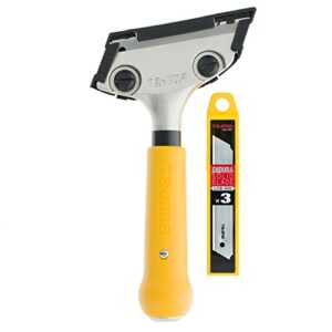 Tajima SCRL200"Scrape-Rite" Reversible Blade Scraper, Silver/Yellow