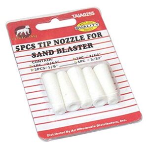 pit bull taia0255 ceramic sand blasting nozzles, 5 piece