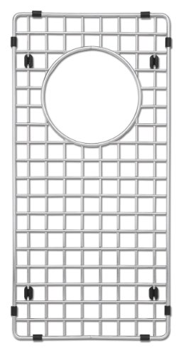 BLANCO 224406 Stainless Steel Grid (Precision 16" sinks) Accessory, 8.44" L X 15.38" W X 1.34" H