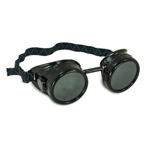 aes industries #5 shade black safety welding cup goggles - 50mm dual lens eye cup