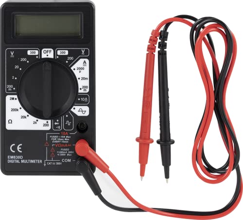 Power Gear 50953 17-Range 6-Function Digital Multimeter Multimeters & Testers, Black