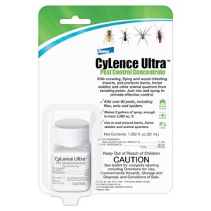 elanco cylence ultra pest control concentrate indoor & outdoor insecticide | kills over 60 pests | 32 ml bottle