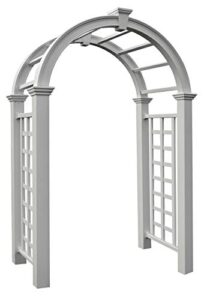 nantucket deluxe 60"w x 94"h vinyl arbor