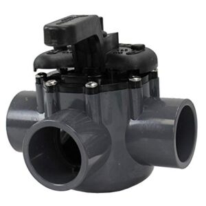 Pentair 263037 3-Way PVC 1-1/2 inch (2 inch slip outside) Pool And Spa Diverter Valve