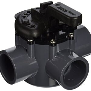 Pentair 263037 3-Way PVC 1-1/2 inch (2 inch slip outside) Pool And Spa Diverter Valve