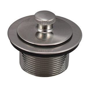 plumb pak pp62-3dsbn lift & turn tub drain replacement assembly with strainer, 5" x 4", nickel