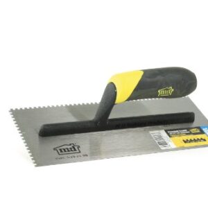 Square Notch Trowel - Premium Quality Professional Tool - MD Building Products 20057