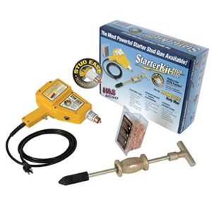 h & s autoshot 4550 starter plus stud welder kit , yellow