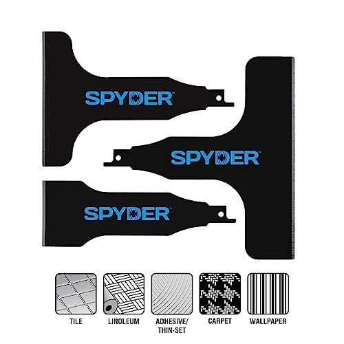 Spyder Scraper 00108 Scraping Tool Attachment for Reciprocating Saws, Black, 4-Inch