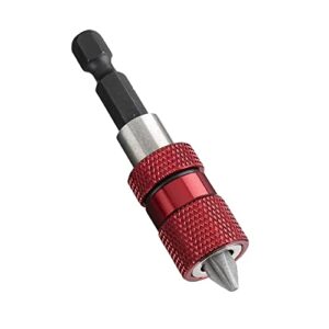 neiko 00238a adjustable depth screwdriver bit holder, magnetic quick change 1/4 bit holder, impact bit holder, magnetic tip bit holder long, drill bit extension, rapid drive bit sleeve