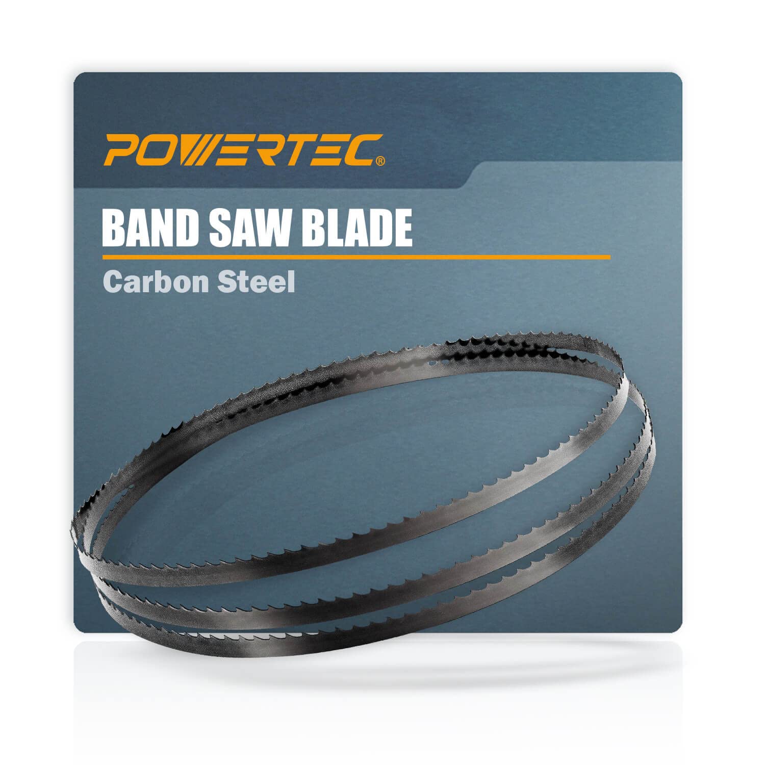 POWERTEC 63-1/2 Inch x 3/8 Inch x 6 TPI Bandsaw Blades for Woodworking, Band Saw Blades for Sears Craftsman and Hitachi 10" Tilt Head Band Saw, 1PK (13003)