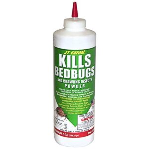 jt eaton 203 bedbug and crawling insect powder with diatomaceous earth, 7-ounce bottle