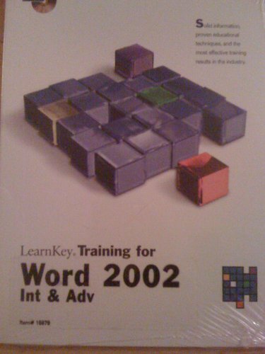 Learnkey Cd-rom Training for Microsoft Word 2002 Learn From the Experts Featuring Nikki O' Connell