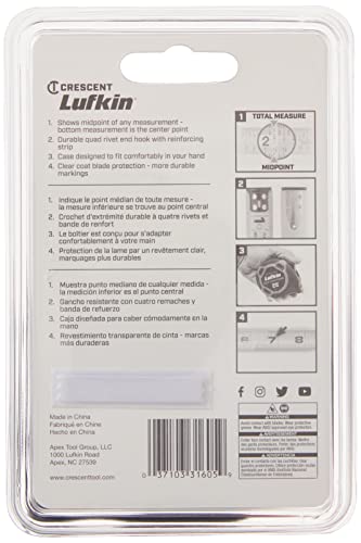 Lufkin L725SCTMPN TAPE,25',SELF CENTERING