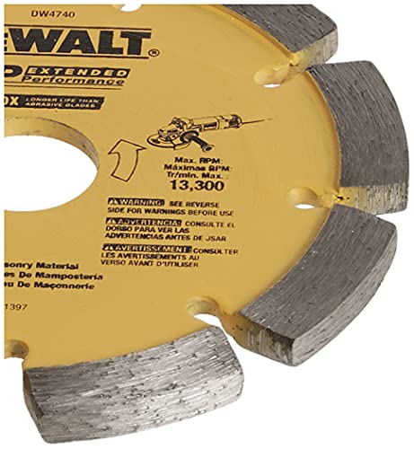 DEWALT Diamond Blade, Tuck Point, 4-1/2-Inch x 1/4-Inch (DW4740)