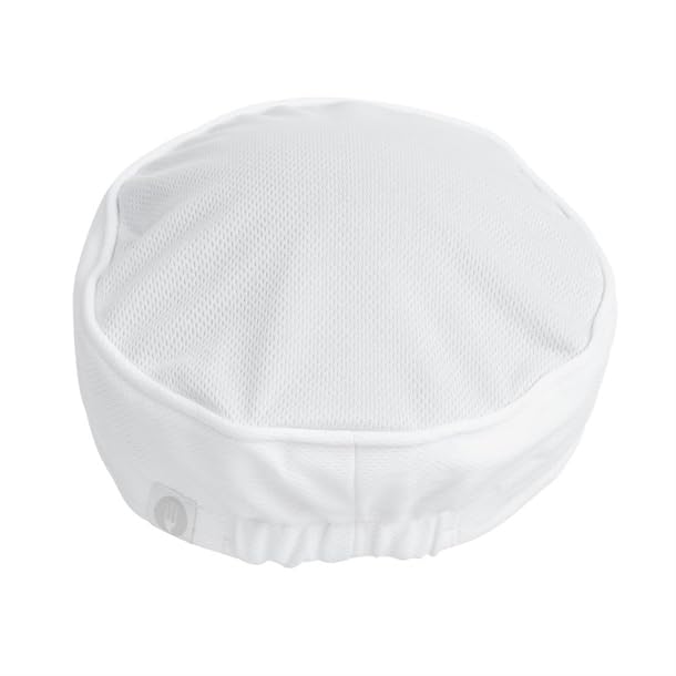 Chef Works Unisex Total Vent Beanie, White, Small/Medium