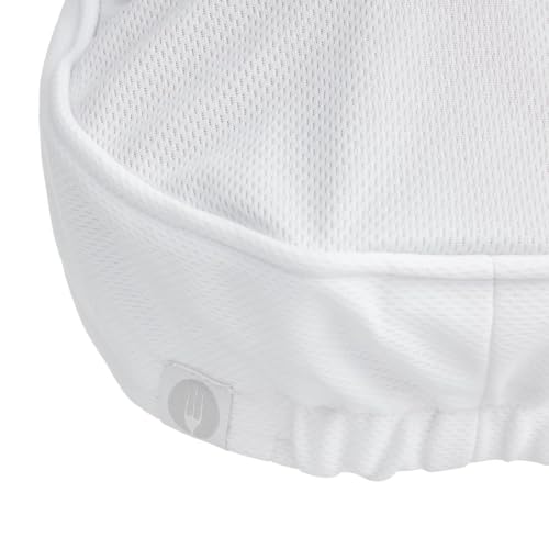 Chef Works Unisex Total Vent Beanie, White, Small/Medium