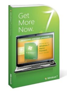 microsoft windows 7 anytime upgrade [windows 7 starter to home premium]