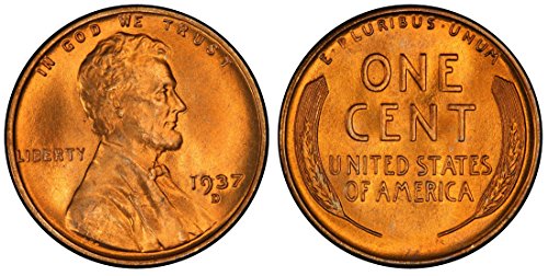 1937-D U.S. Lincoln 'Wheat' Cent