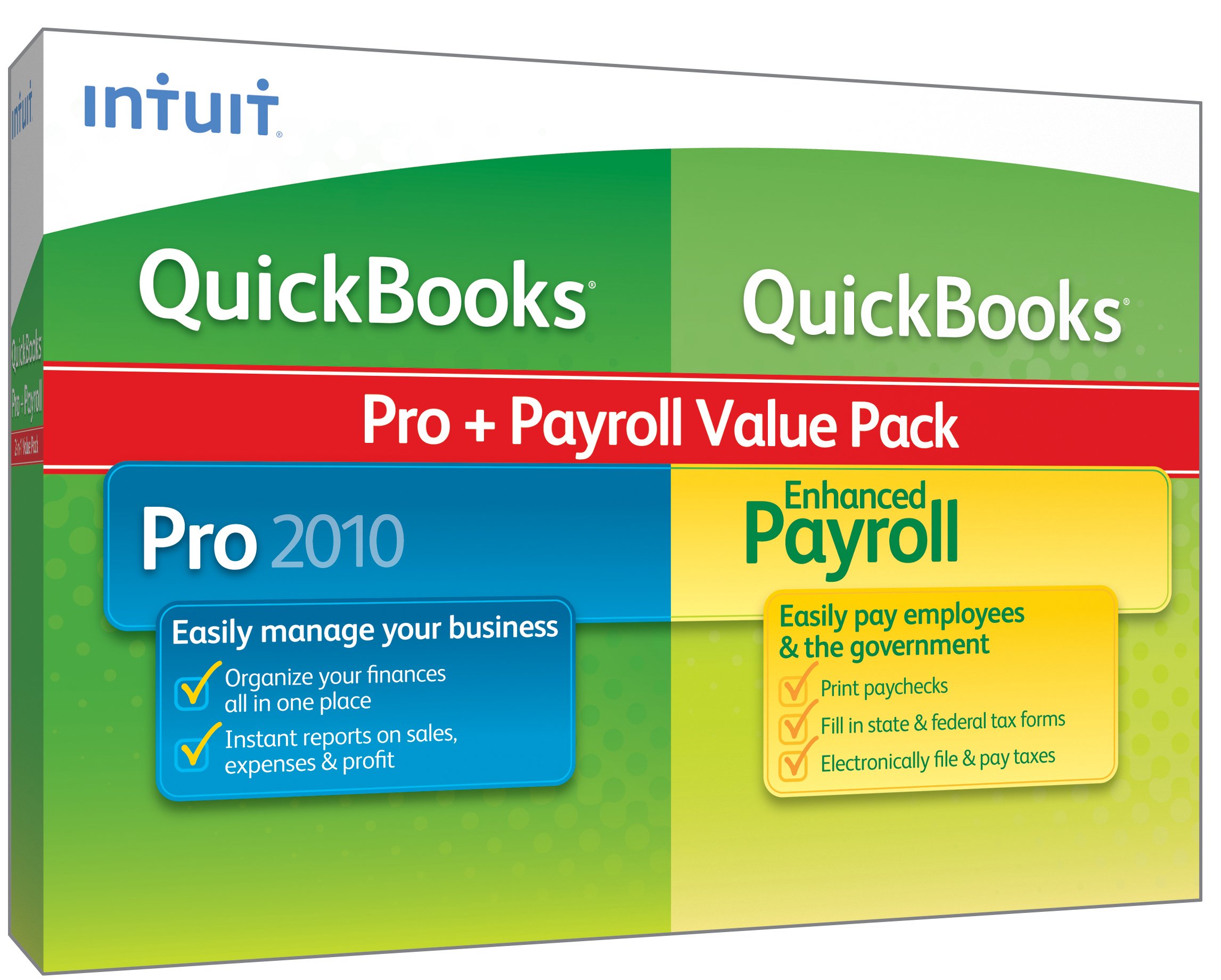 QuickBooks Pro w/Enhanced Payroll 1-3 Employees 2010 [OLD VERSION]