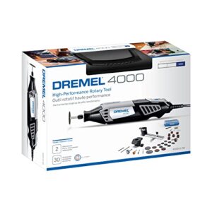 Dremel 4000-2/30 Variable Speed Rotary Tool Kit - Engraver, Polisher, and Sander- Perfect for Cutting, Detail Sanding, Engraving, Wood Carving, and Polishing- 2 Attachments & 30 Accessories