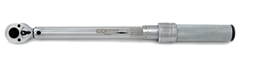 CDI 1002MFRMH Dual Scale Micrometer Adjustable Click Style Torque Wrench with Metal Handle - 3/8-Inch Drive - 10 to 100 ft. lbs. Torque Range