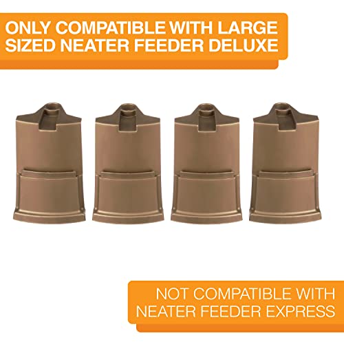 Neater Feeder Deluxe Leg Extensions - 4 Pack - Large Size (Does NOT FIT Neater Feeder Express Model ONLY FITS Neater Feeder Deluxe Large Model)