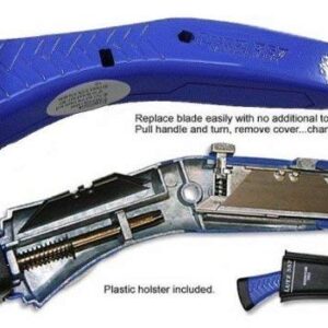 Lutz 35699#357 Blue Quick Change Heavy Duty Utility Knife and Plastic Holster (357-BL)