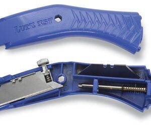 Lutz 35699#357 Blue Quick Change Heavy Duty Utility Knife and Plastic Holster (357-BL)