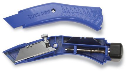 Lutz 35699#357 Blue Quick Change Heavy Duty Utility Knife and Plastic Holster (357-BL)