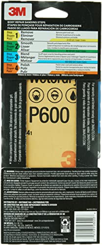 3M 03020 Imperial Wetordry 3-2/3" x 9" P600 Grit Sandpaper