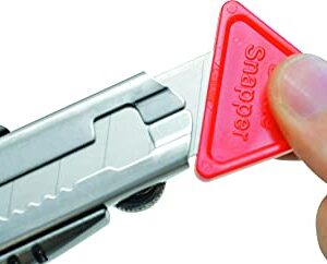 NT Cutter Heavy Duty Aluminum Die-Cast Grip Multi-Blade Cartridge Knife, 1 Knife (L-2000RP), Red.