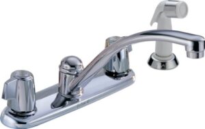 delta faucet 2400lf touch-on-bathroom-sink-faucets, chrome